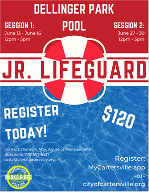 Cartersville Parks and Recreation Department: Jr Lifeguard Camp