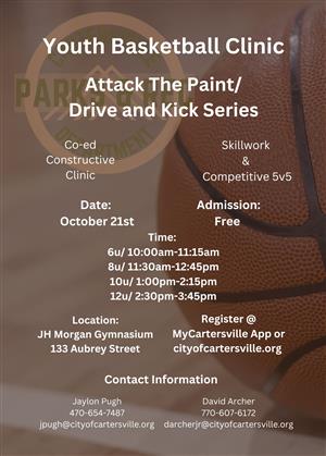 Cartersville Parks and Recreation Department: Basketball: Youth Attack ...